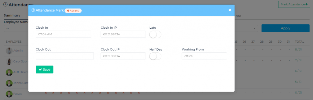 Managing Employee Attendance – Corpler
