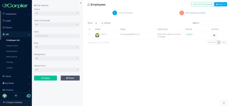 Introduction to Human Resources Module – Corpler