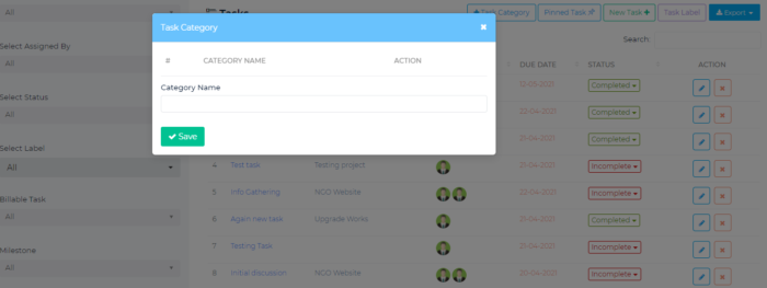 Managing Tasks – Corpler